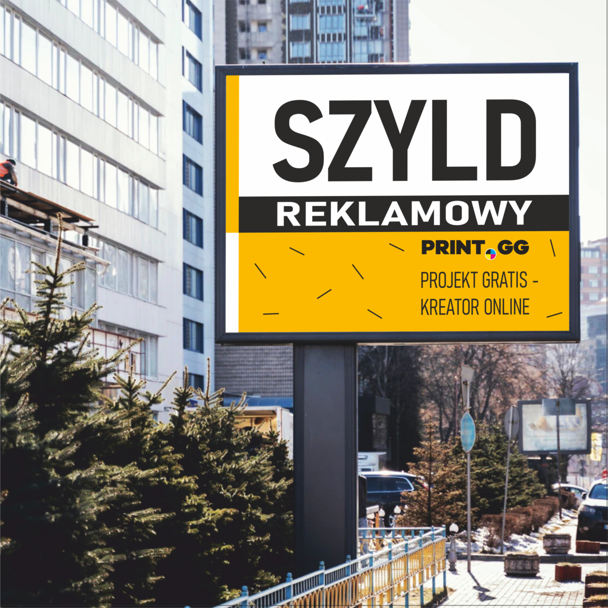 Szyld reklamowy DIBOND #3mm na wymiar dowolny kształt – Print.gg
