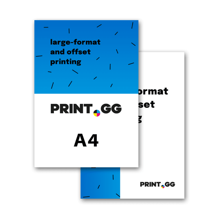 Double-sided posters A4 (210 x 297 mm) - Print.gg Online Printing House ...